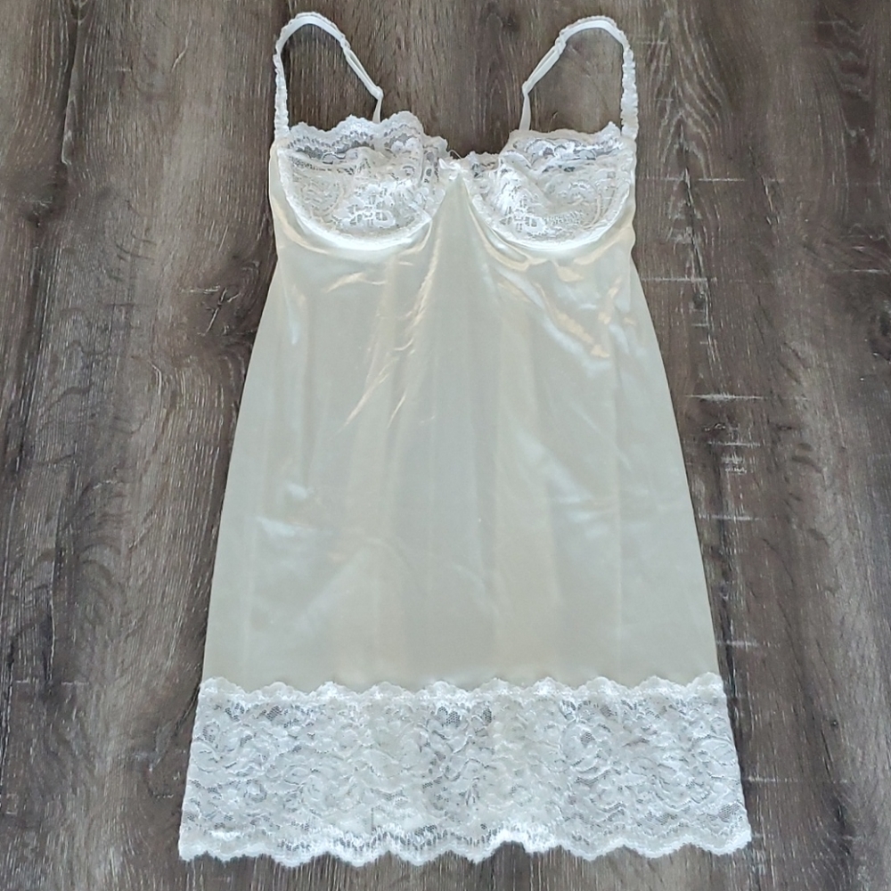Victoria's Secret Vintage Gold Crown Slip Chemise - Gem